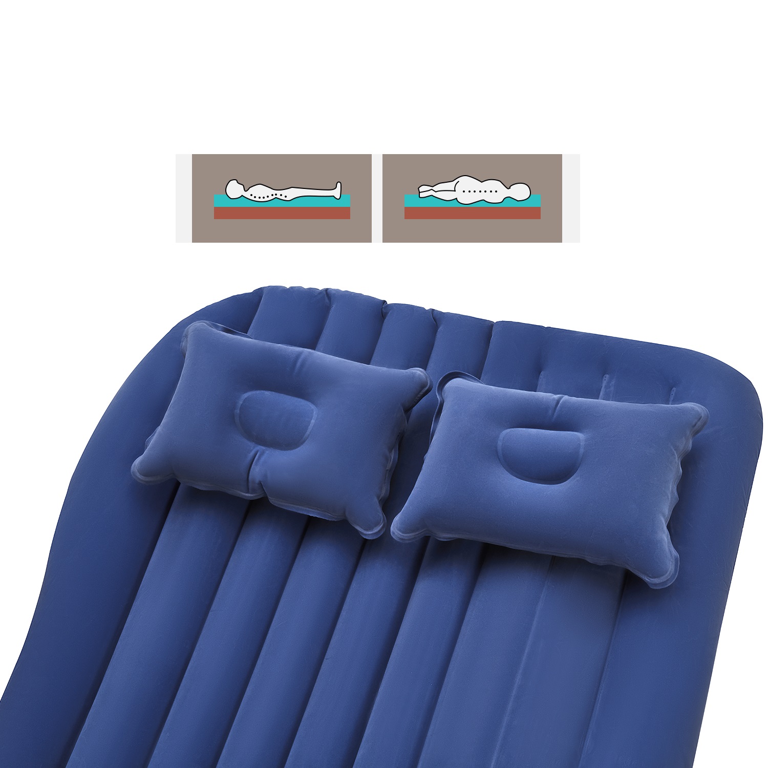 Nafukovací matrac do auta KING CAMP Backseat - modrý | MASTERSPORT